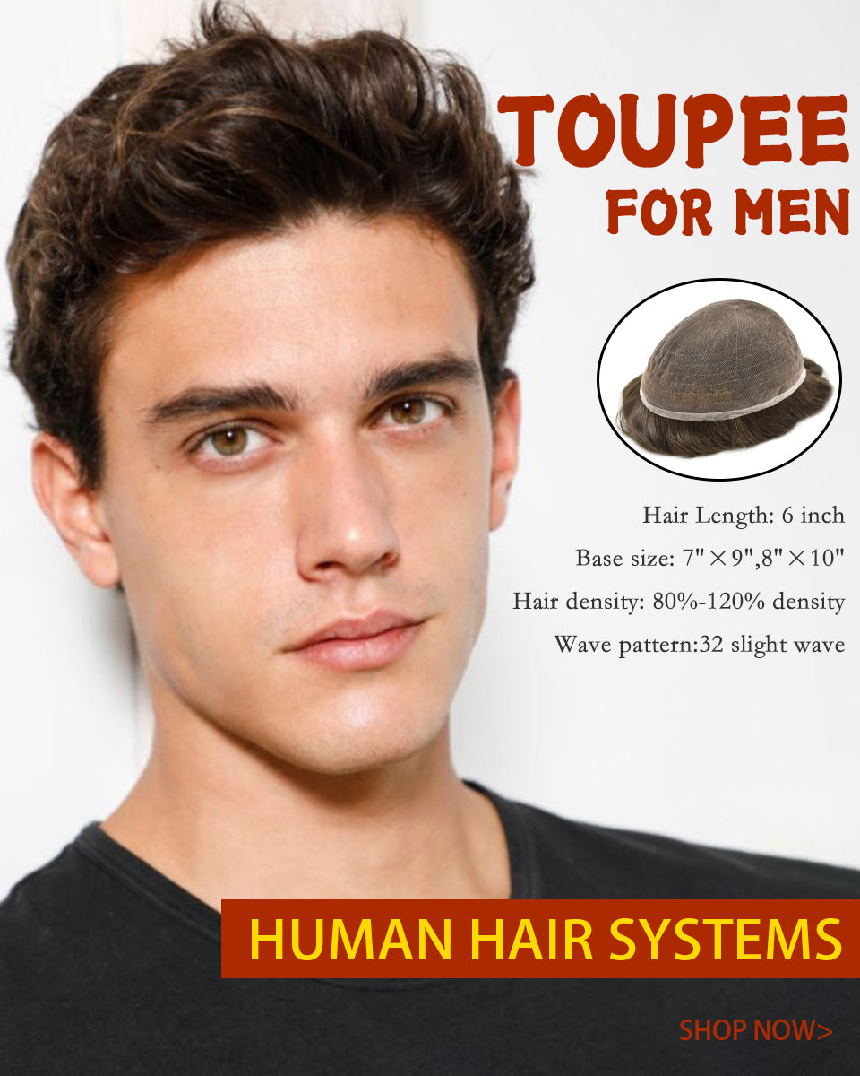 Men’s Human Hair Systems, Toupee & Hair Pieces for Men — Lyricalhair