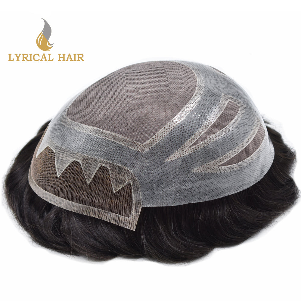 Men Hair System|Fine Mono Lace Front Mens Toupee|Lyrical Hair — Lyricalhair